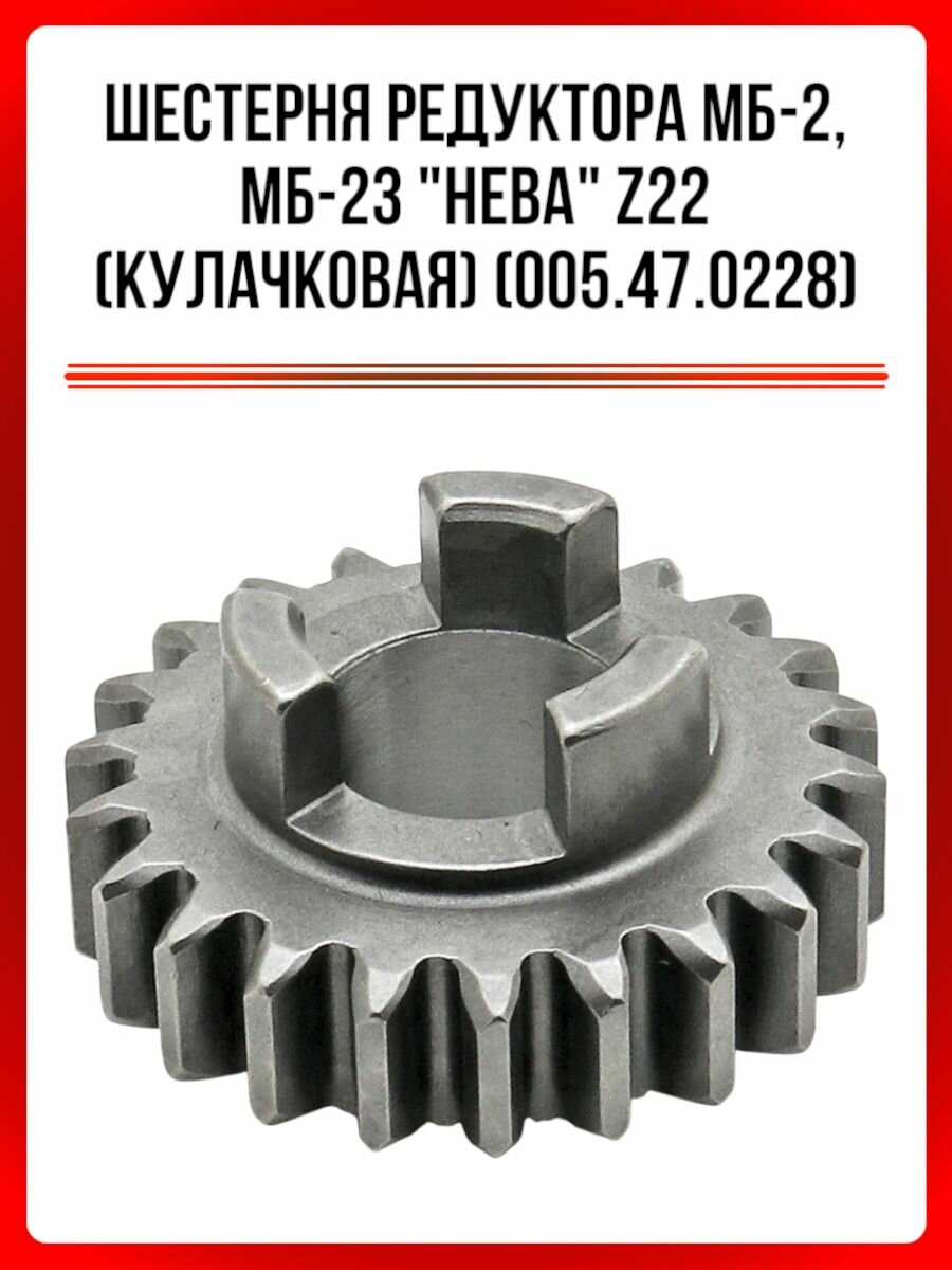 Шестерня редуктора МБ-2, МБ-23 "Нева" Z22 (кулачковая)(005.47.0228)