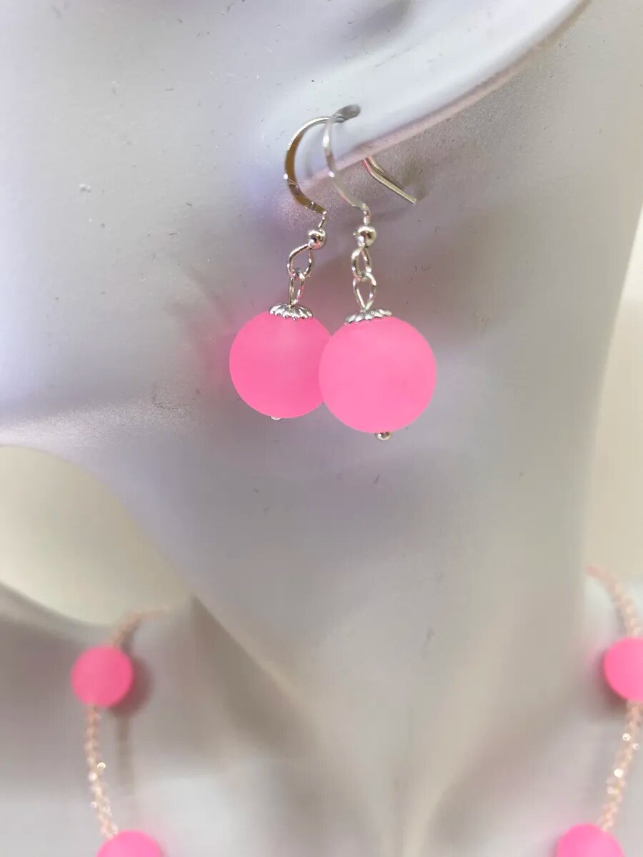 Серьги, халцедон