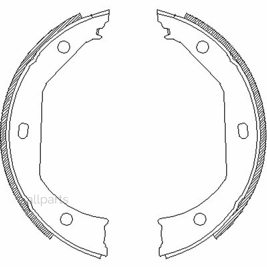 WOKING Z471600 Колодки барабанные