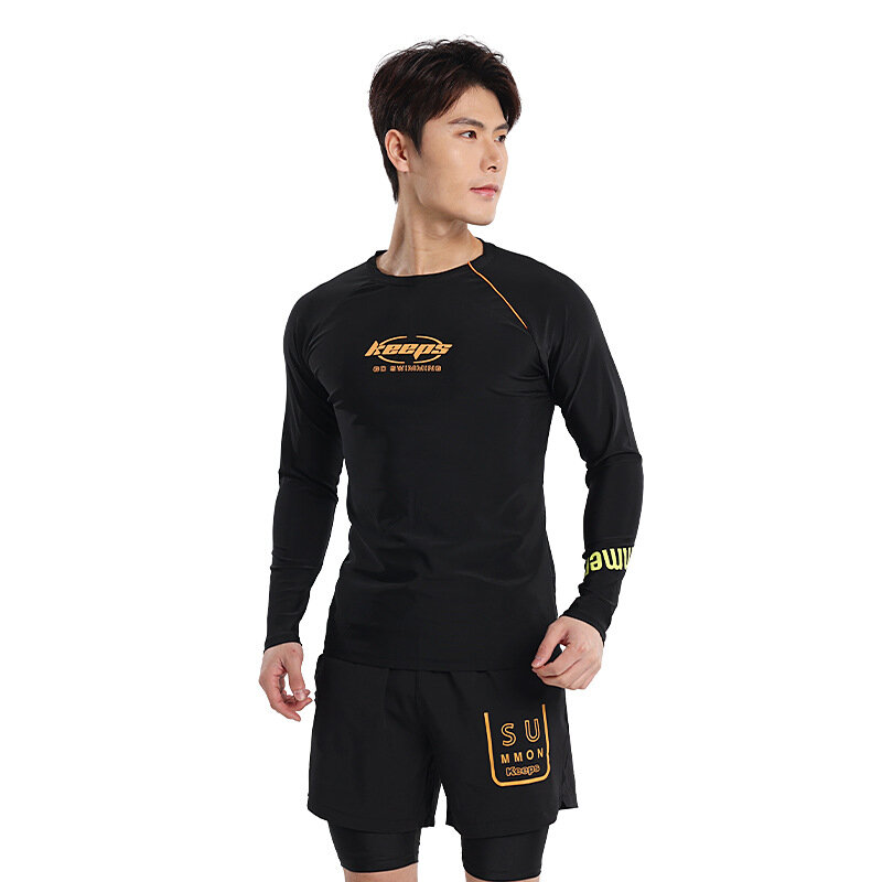 2025 Мужской спортивный новый комплект одежды с быстрой сушкой, летний, для бега на улице, фитнеса, плавания, дышащий, полный комплект для мужчин