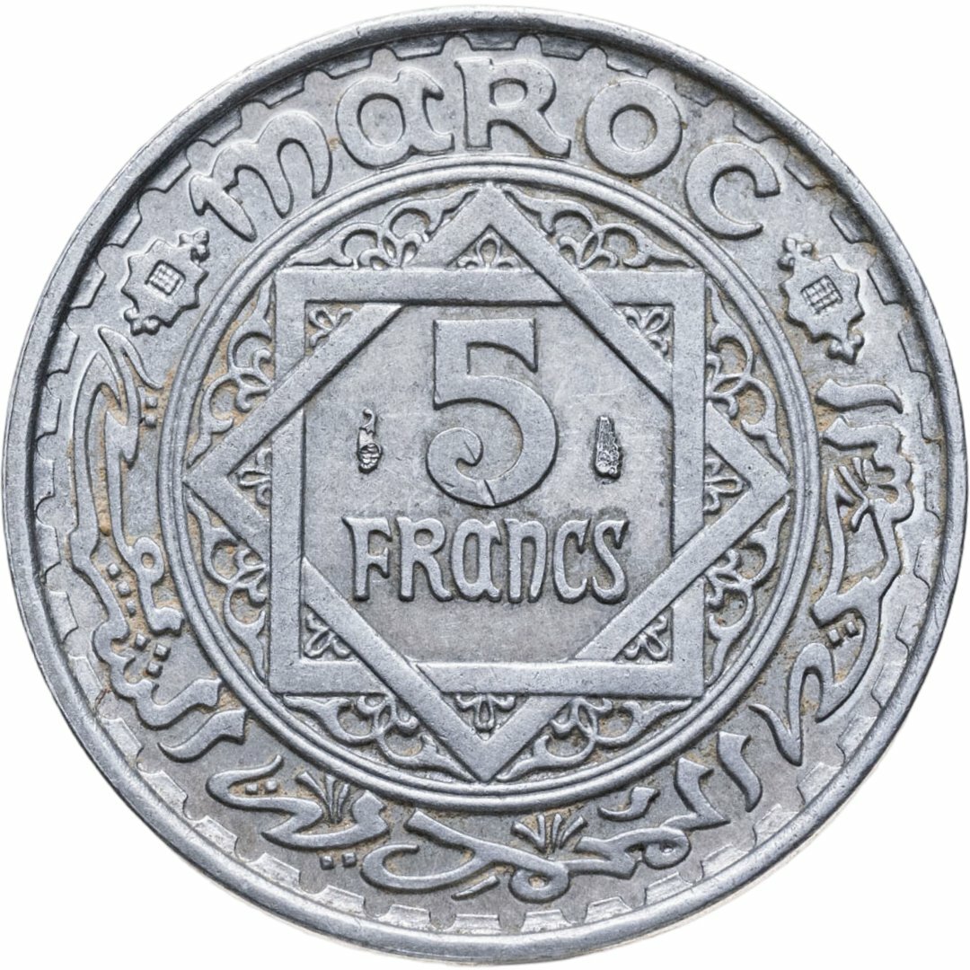 Марокко 5 франков (francs) 1951