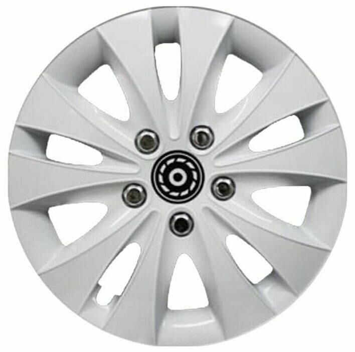 Колпаки R-13 шторм белый (4шт) Джестик 13-050-5-X-BI Jestic арт. 13-050-5-X-BI