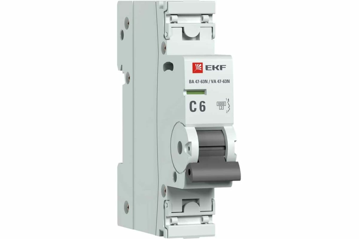 PROxima EKF M636106C 1P 6А (C) 6кА 47-63N автоматический выключатель в электроустановках