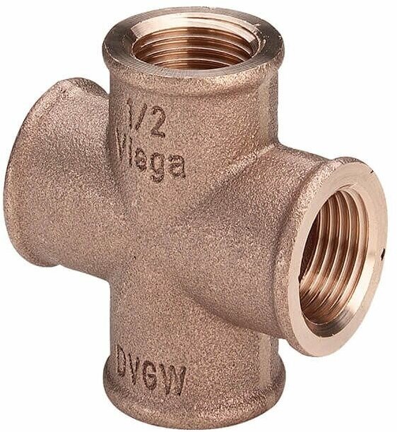 Крестовина Viega бронза 1/2