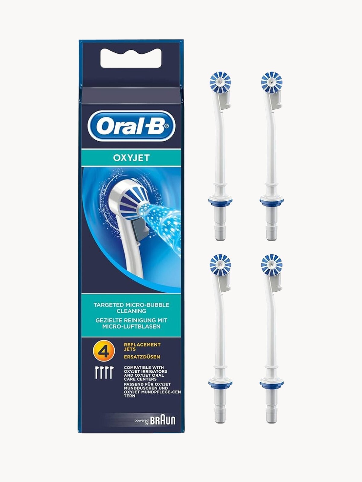 Набор насадок Oral-B "Oxyjet", для ирригатора, для щетки, для ежедневной чистки, б