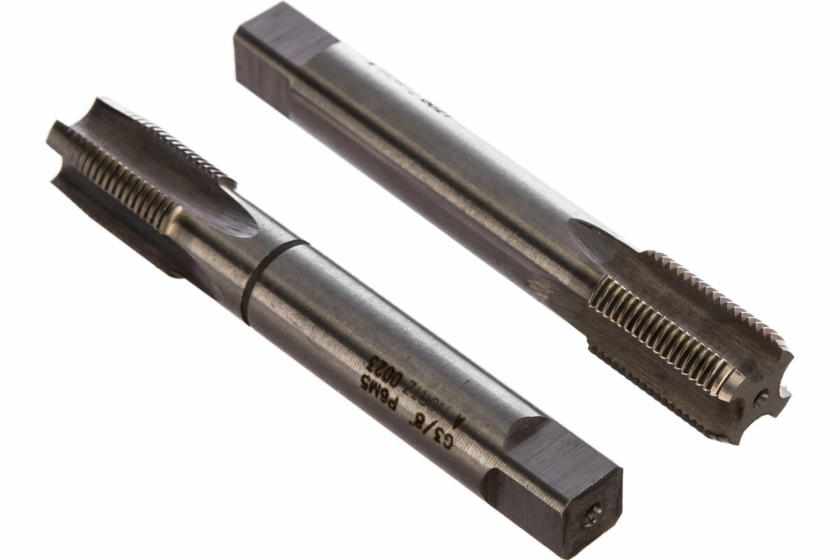HORTZ Метчик G 3/8" м/р компл. 2 шт. Р6М5 203809