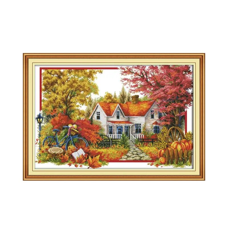 Наборы для вышивки крестиком Joy Sunday, пейзажи, 11CT/14CT