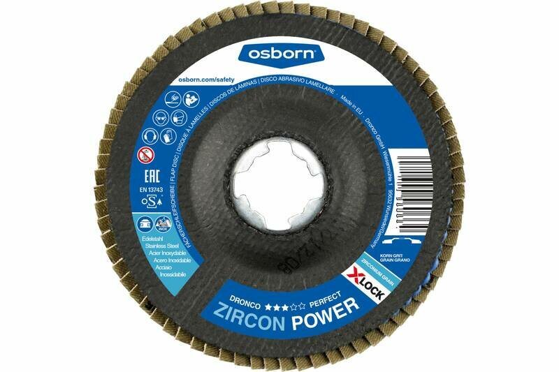Диск абразивный лепестковый Zircon Power X-Lock K60 125 мм Dronco 5932386100