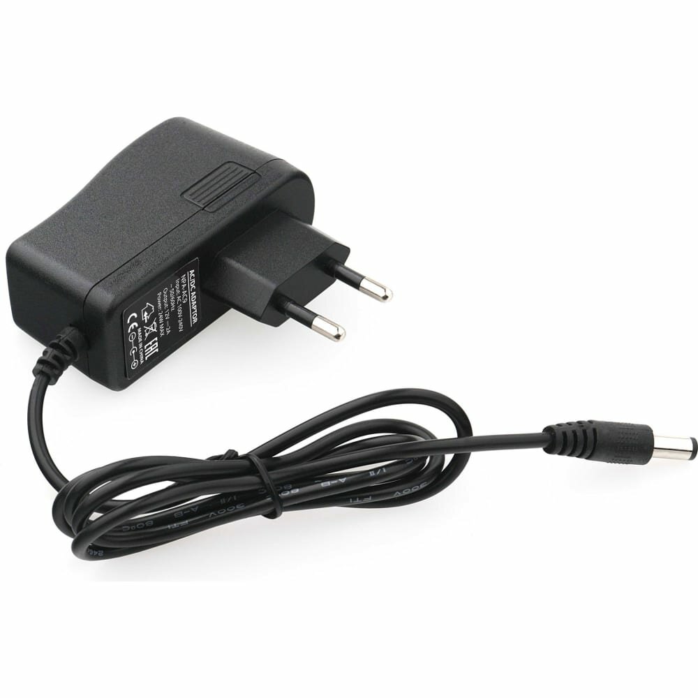 Адаптер питания Gembird 12В/2А, 24Вт 1 штекер 5,5x2,5 мм NPA-AC9