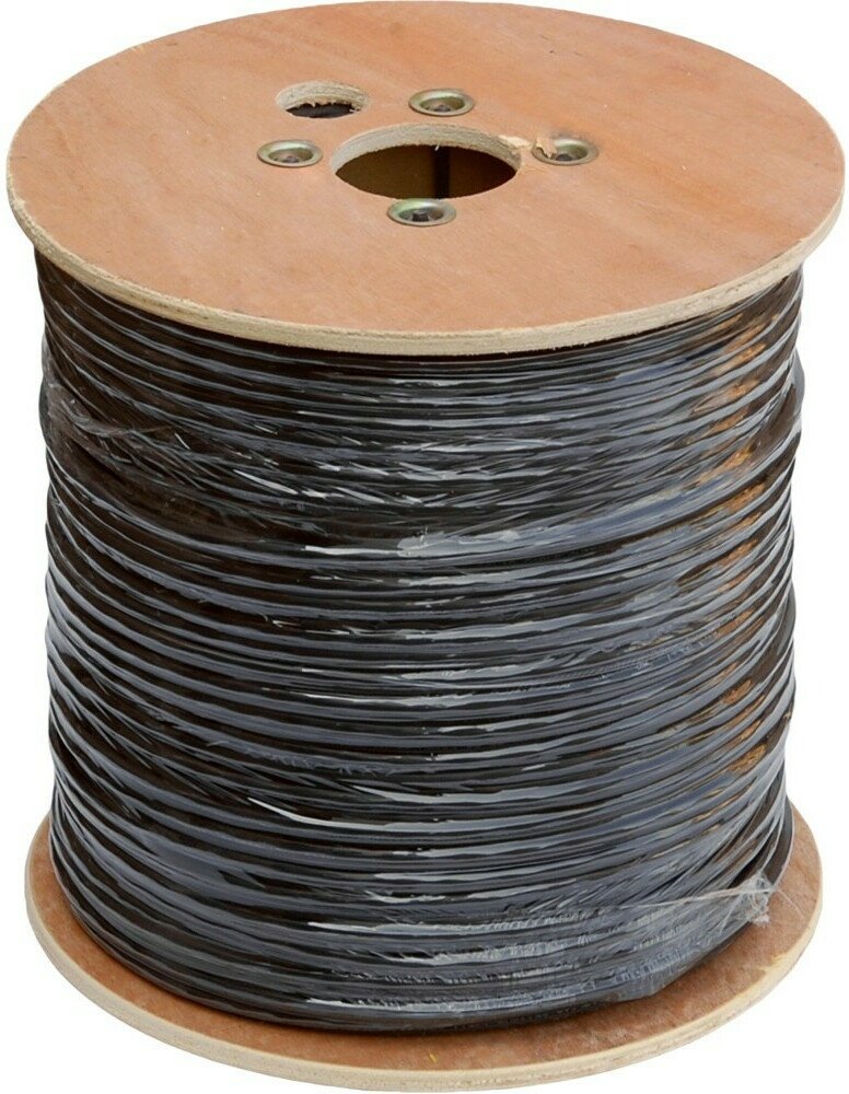 Кабель сетевой Buro, cat5E, 4 пары, 305м черный (bu-cca-050-outdoor)