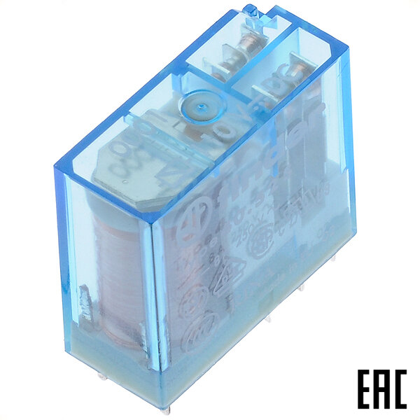 Реле промежуточное 40.52.7.110.0001 110В DC 8А 2перекл. контакта серия 40 Finder