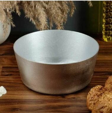 Форма для выпечки хлеба круглая 15х14х6,3см литой алюминий