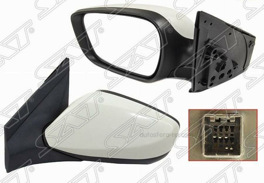 SAT STHNS19402 Зеркало Hyundai Solaris 10-17 / Accent 11-17 (Слева/ Обогрев/ Регулировка/ 5 контактов)