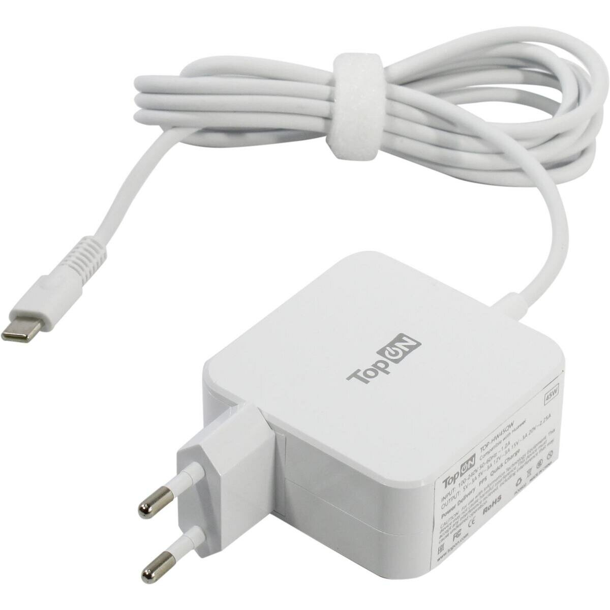 TopON TOP-HW45QW <103425> Блок питания для HP (5-20V, 45W, USB-C)