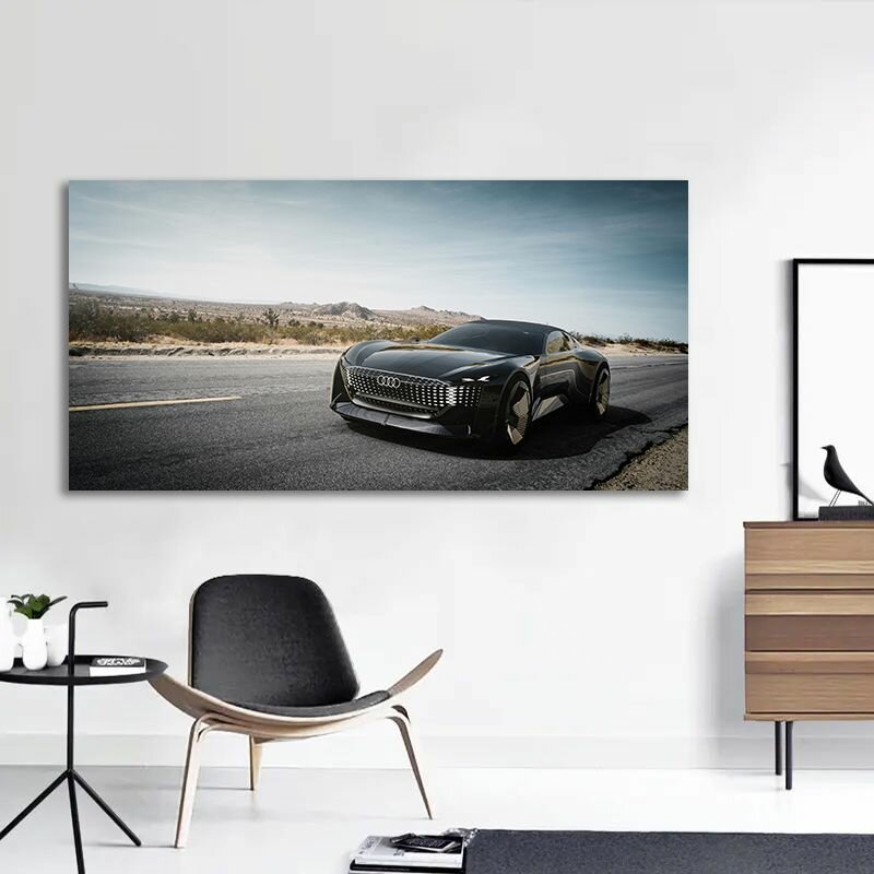 Картина "Стильные авто" от ВсеКартины, поп-арт, холст, на подрамнике, крепление "крокодил"