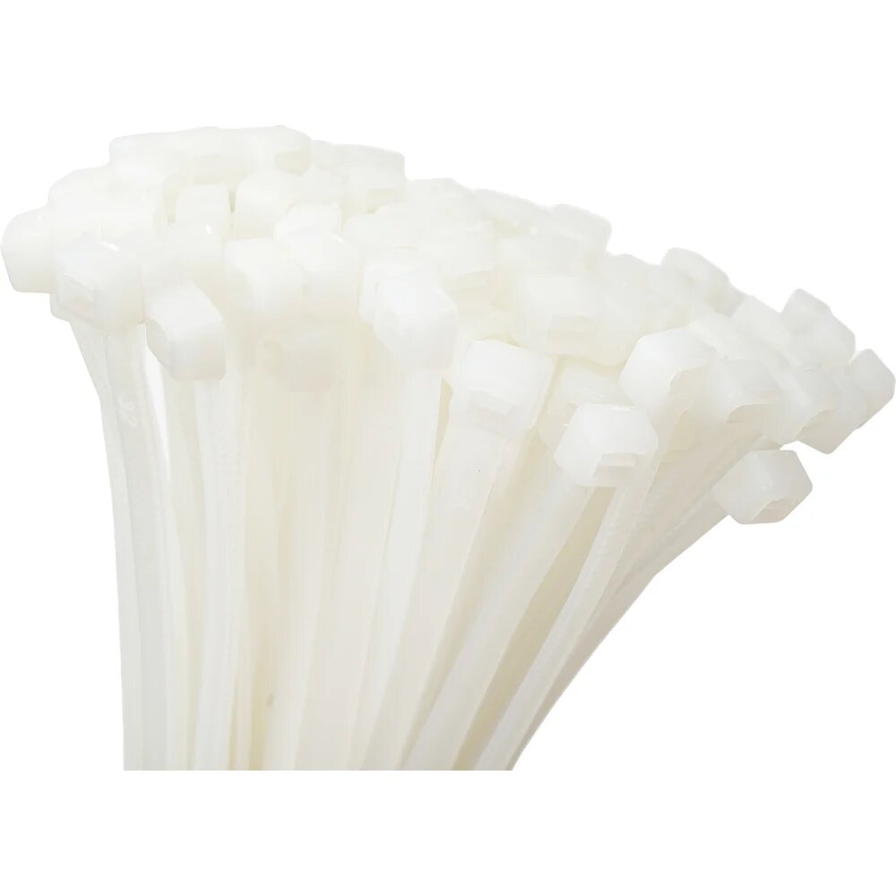 Нейлоновая хомут-стяжка Gigant 4.8x250 белый 100шт G/5/250/0, Ленточная хомут-стяжка gigant 4