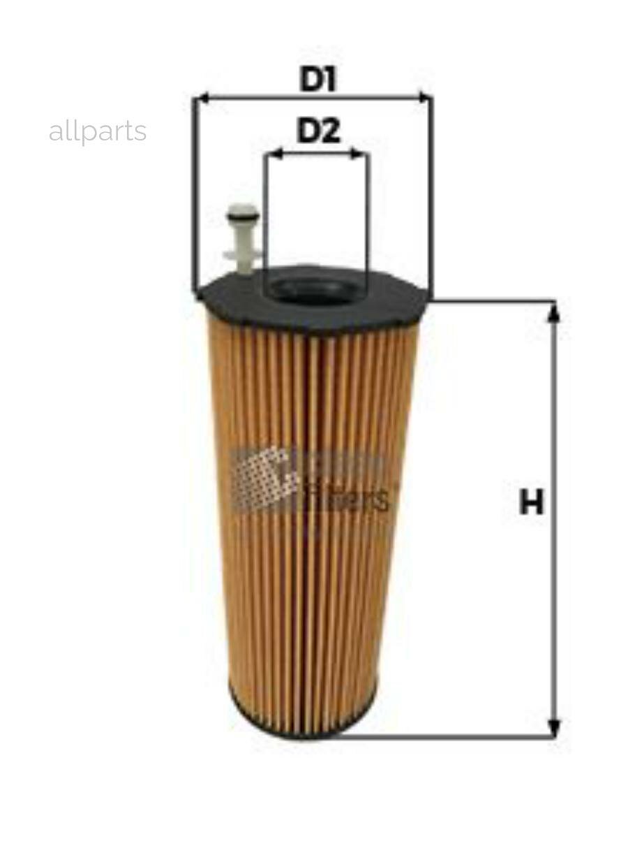 CLEAN FILTERS ML4553 CLEAN фильтр масляный ML 4553 (=HU 8001 x)