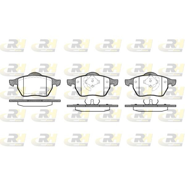 Колодки тормозные передние к-т для автомобиля Audi Volkswagen, ROADHOUSE 2390.01 (1 шт.)