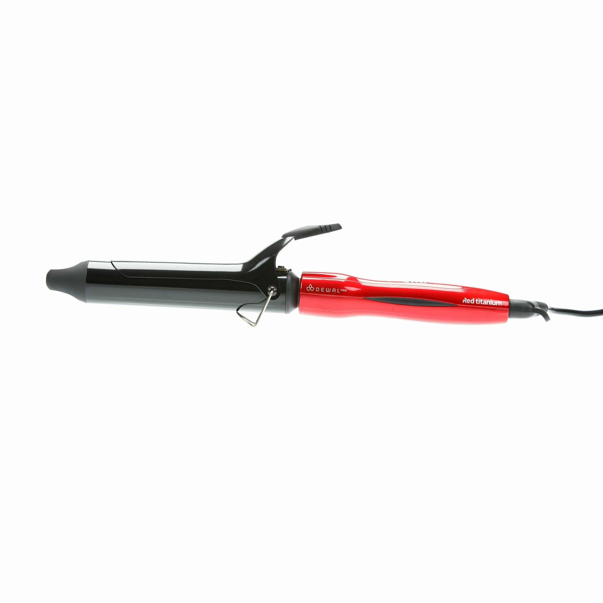 Плойка для завивки волос профессиональная DEWAL Pro RED TITANIUM, титаново-турмалиновое покрытие, красная