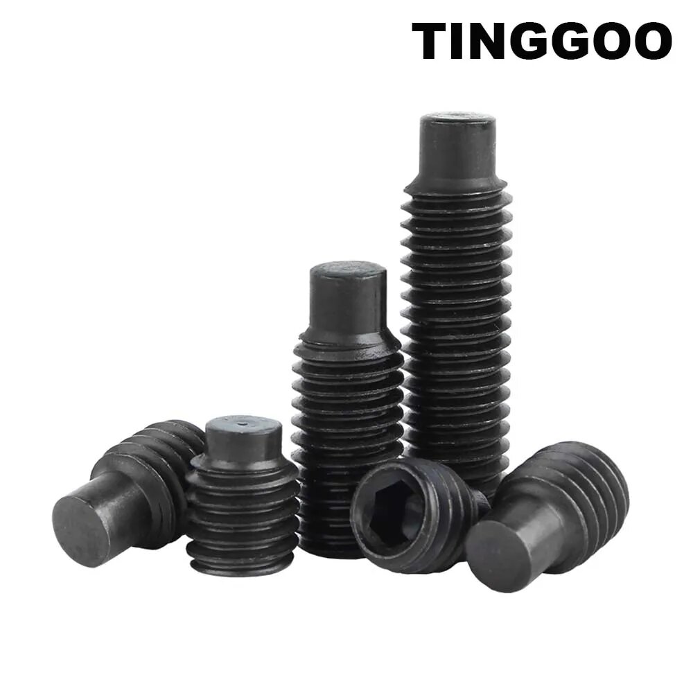 Стальные черные винты TINGGOO DIN915 М2.5-М16 50pcs M4, 10mm