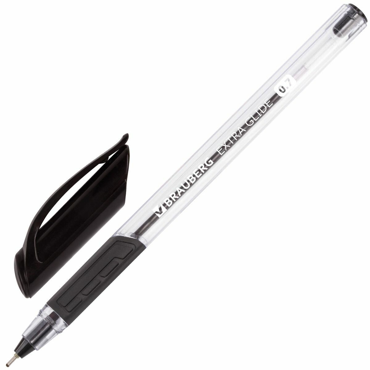 Ручка шариковая Brauberg Extra Glide GT (0.35мм, черная, масляная основа, трехгранная) (OBP137), 1200шт.
