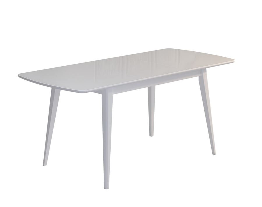 Стол "Одиссей 1 Glass" (Белое стекло/ноги Белый)