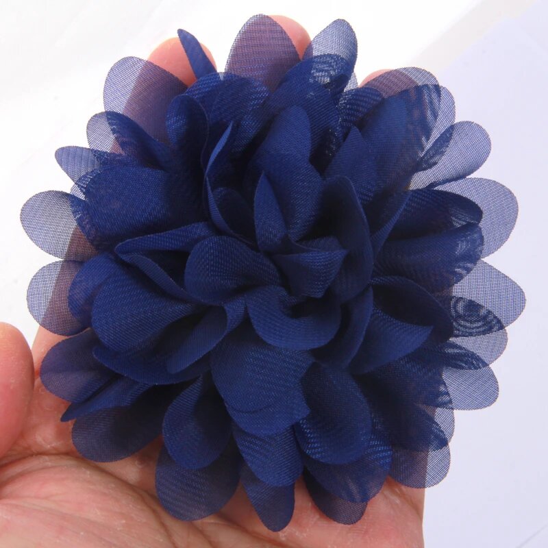 Искусственный шифон 5 шт, 10 см для декора Темно-синий, Royal Blue