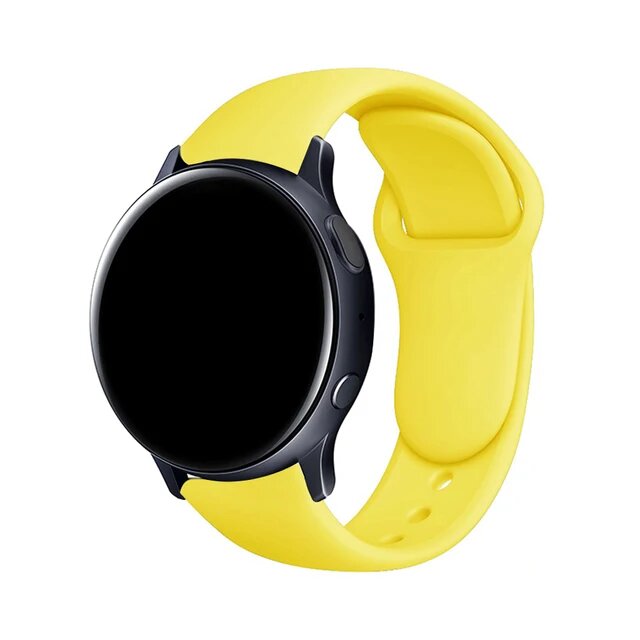 Силиконовый ремешок для часов 18mm, желтый