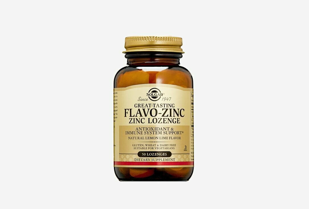 Цинк SOLGAR Great Tasting Flavo-Zinc Lozenges