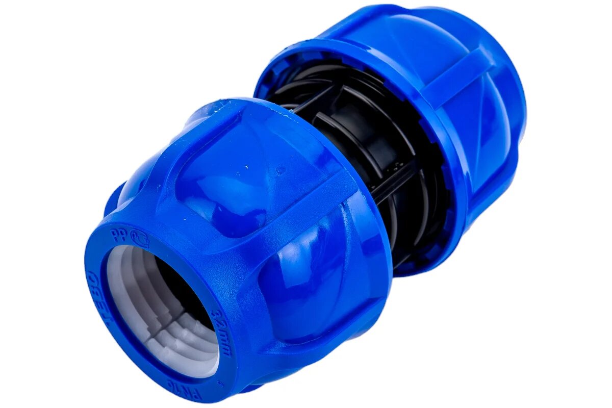 TEBO ПНД Муфта компрессионная соединительная 32x32 для труб ПНД М.0.32-32 CN серия