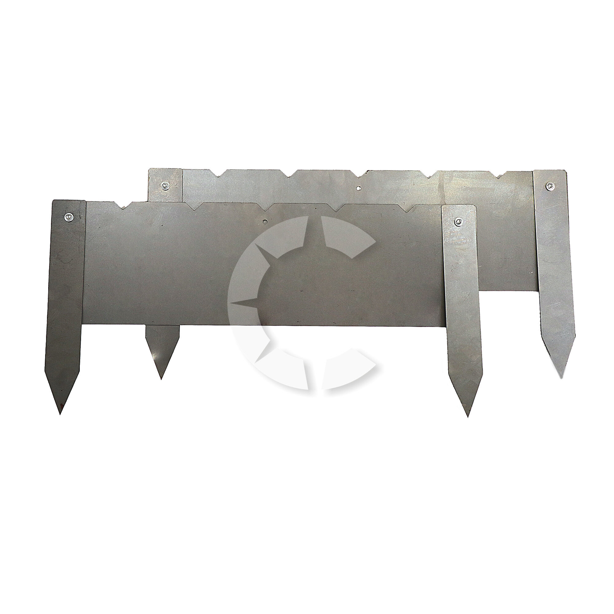 Мангал складной походный (2 стойки) , 500х250 мм, толщина 0,8 мм, сталь, без шампуров