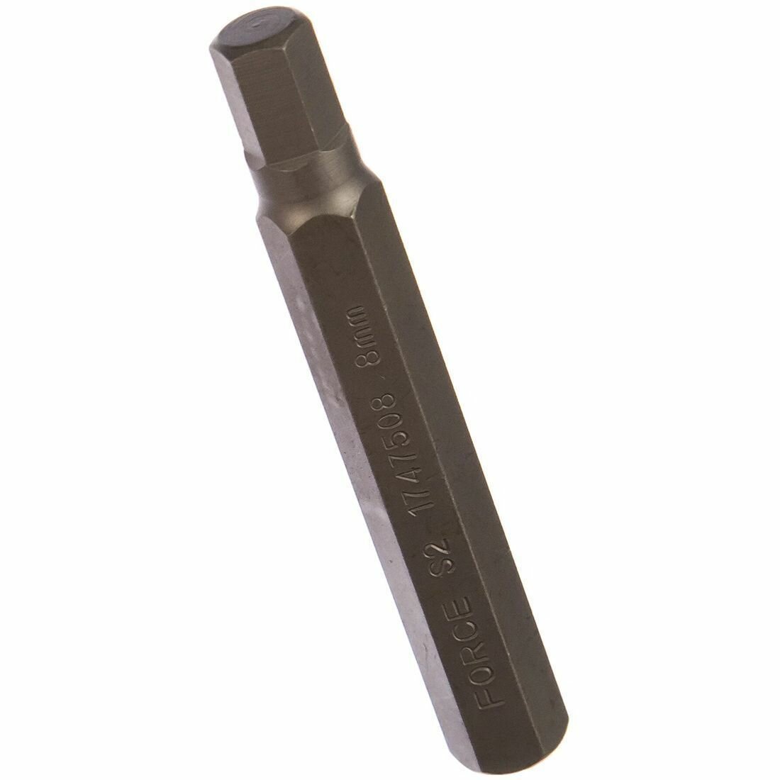 Бита для шуруповерта шестигранная 10 мм L=75 мм HEX 8 мм, Force 1747508