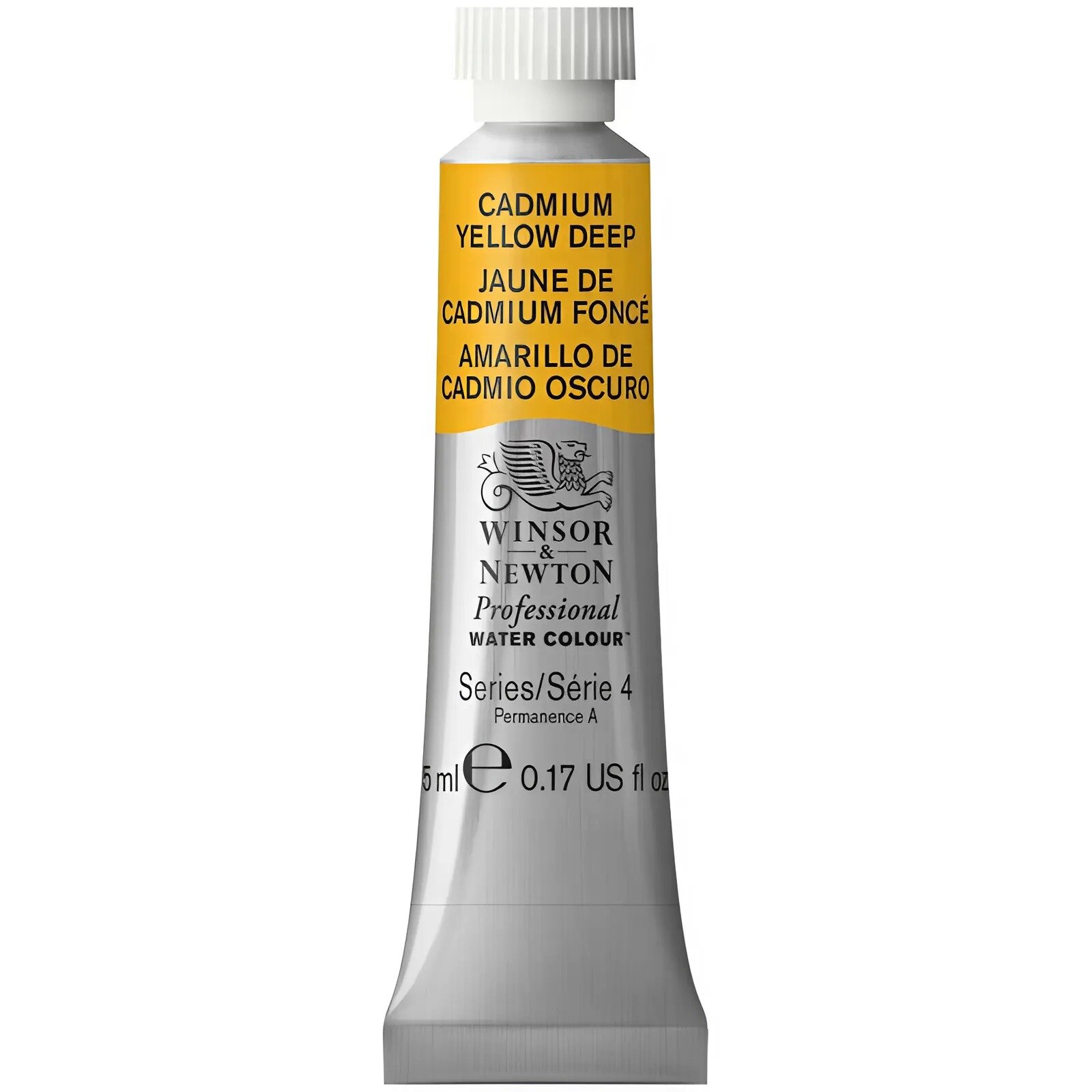 Акварель художественная Winsor&Newton "Professional", 5 мл, туба, сер.4 №111 кадмий желтый насыщенный