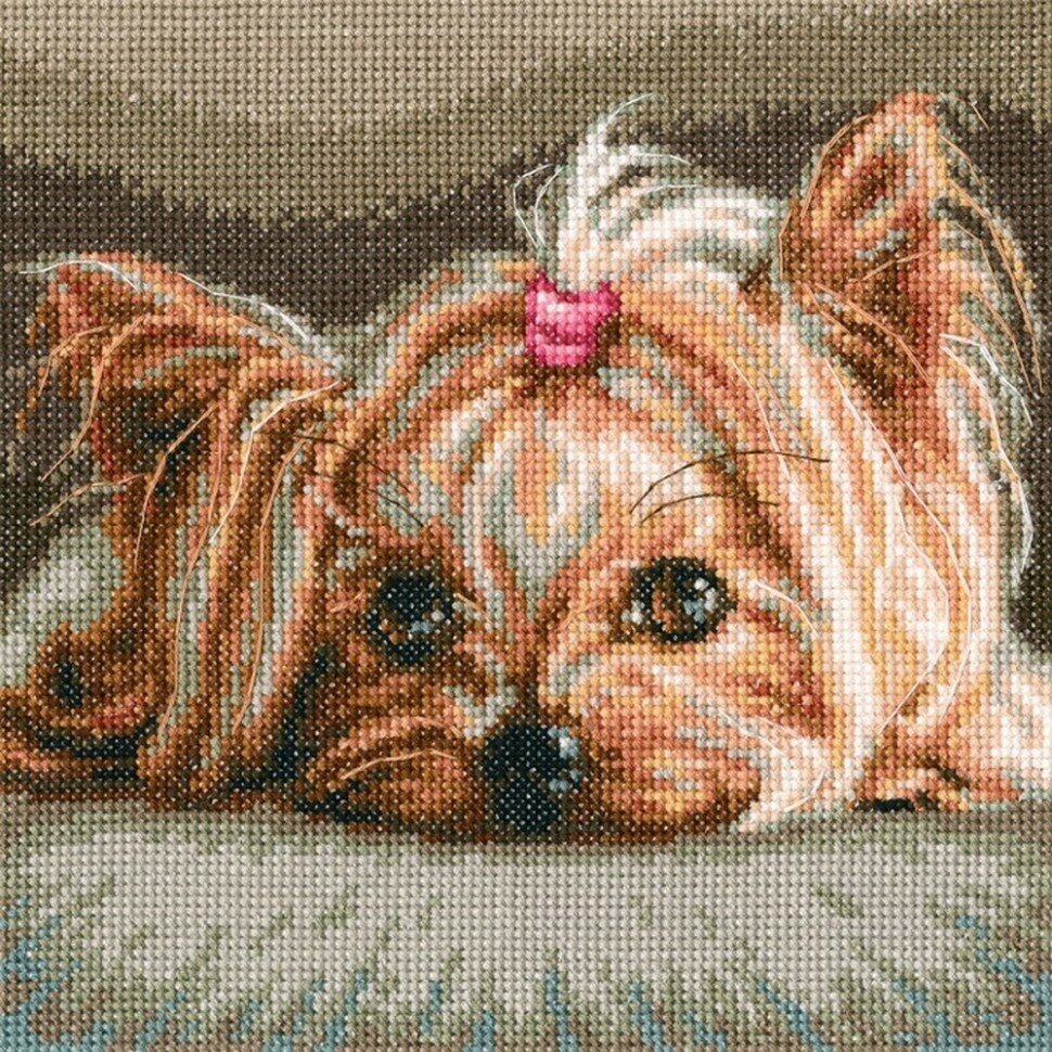Набор для вышивания РТО #M709 Любимец, Счетный крест, 18 x 18 см