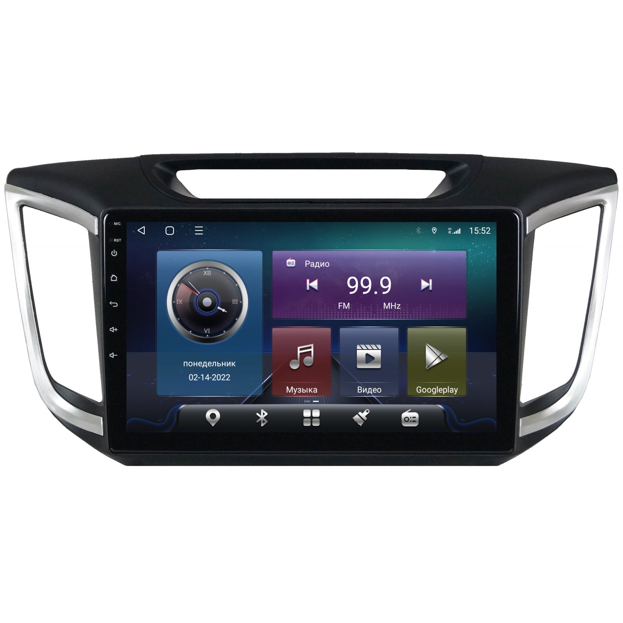 Магнитола CRS-300 Хендай Крета Hyundai Creta с Android 14, Процессор 8 ядер, 6/128Gb, Carplay, DSP, 4G(Sim)