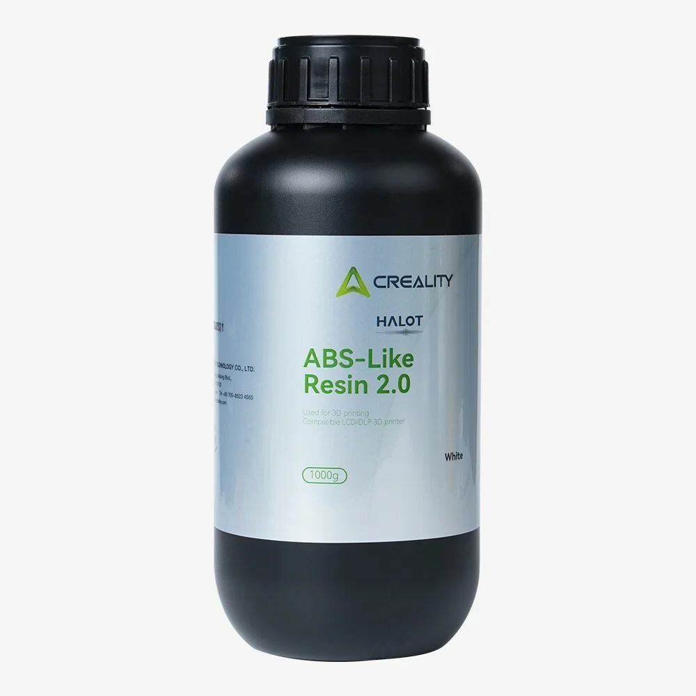 Фотополимерная смола Creality ABS Resin 2.0, Белая 1 кг.
