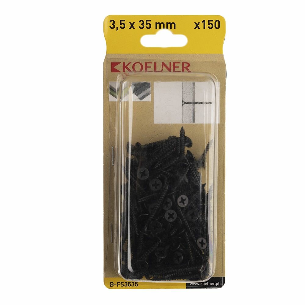 Саморезы по металлу для гипсокартона FS-3535, 3,5х35 мм 150 шт