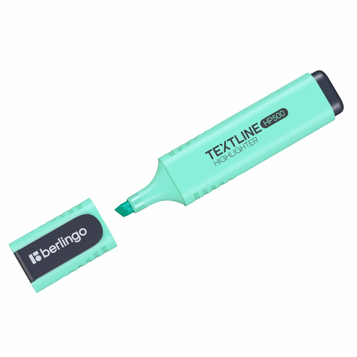 Маркер-текстовыделитель Berlingo Textline HP500 (1-5мм, мятный) (T7516), 12шт.