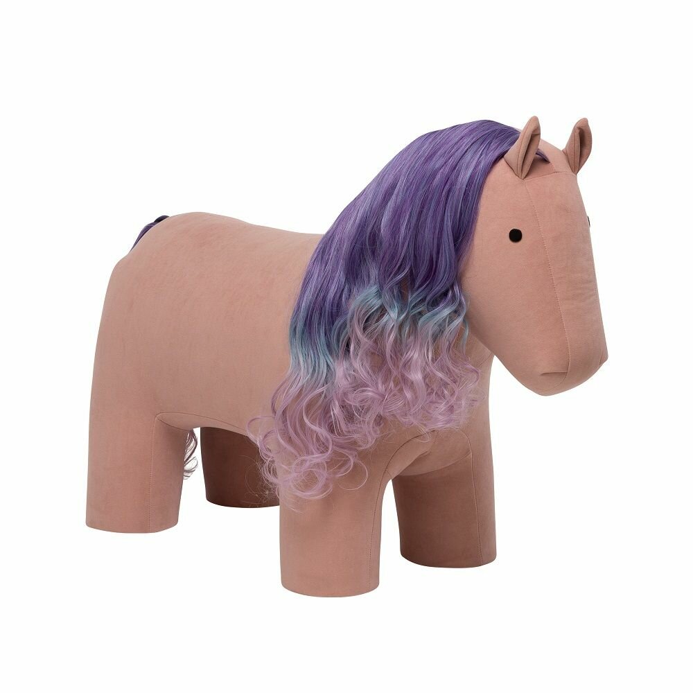 Пуфик в прихожую Horse, ткань Buddy 26, детский пуф Лошадь, пуф в прихожую, пуф-животное