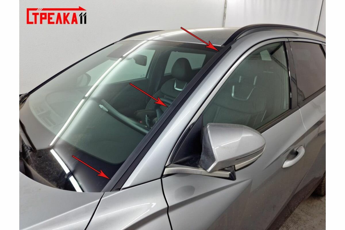 HYUNDAI TUCSON 2023-н. в. -Дефлектор (водосток) лобового стекла