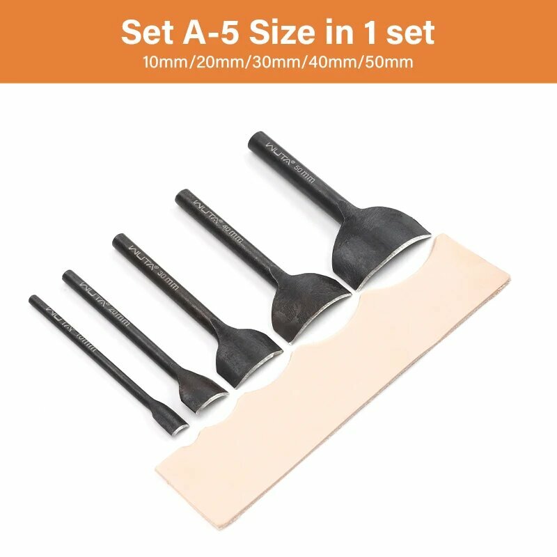 Набор для вырезания кожи Set A-5pcs, 10-50 мм