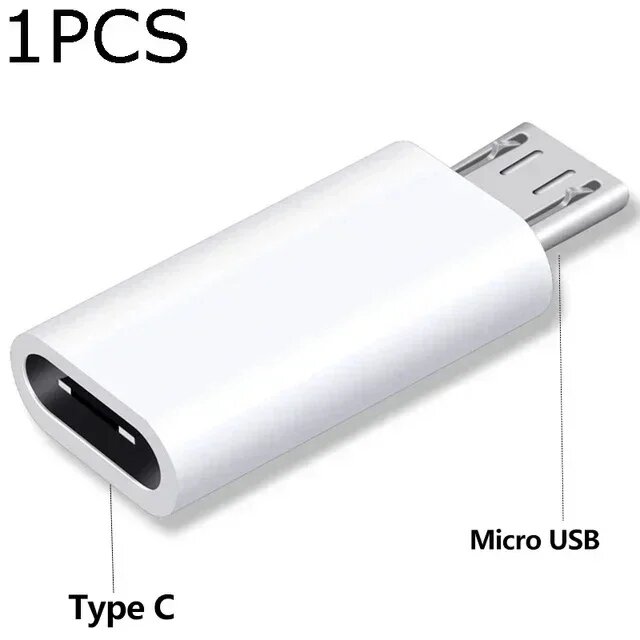 Адаптеры для телефонов Micro USB на Type C Android OTG Конвертер USB C «папа» на 1Pc TypeC to Micro2