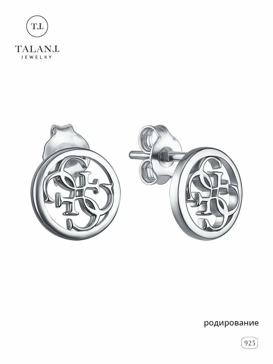 Серьги пусеты, серебро, 925 проба