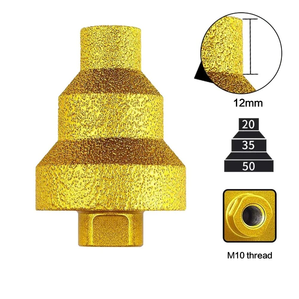 Развертка для мрамора и бетона, сверление каменной кладки, короны, строительные инструментыM10, фрезы для алмазной фаски, кольцевая пила, фреза для плитки 1 drill bit
