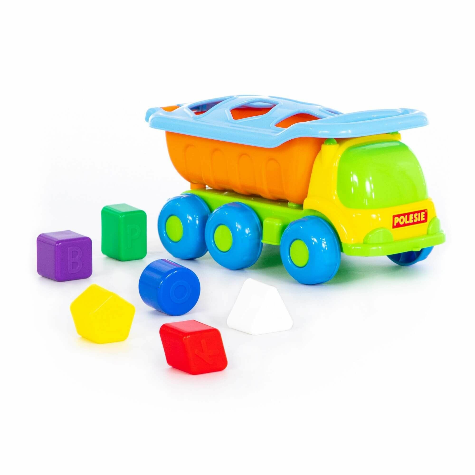 Машина самосвал, сортер логический, Полесье