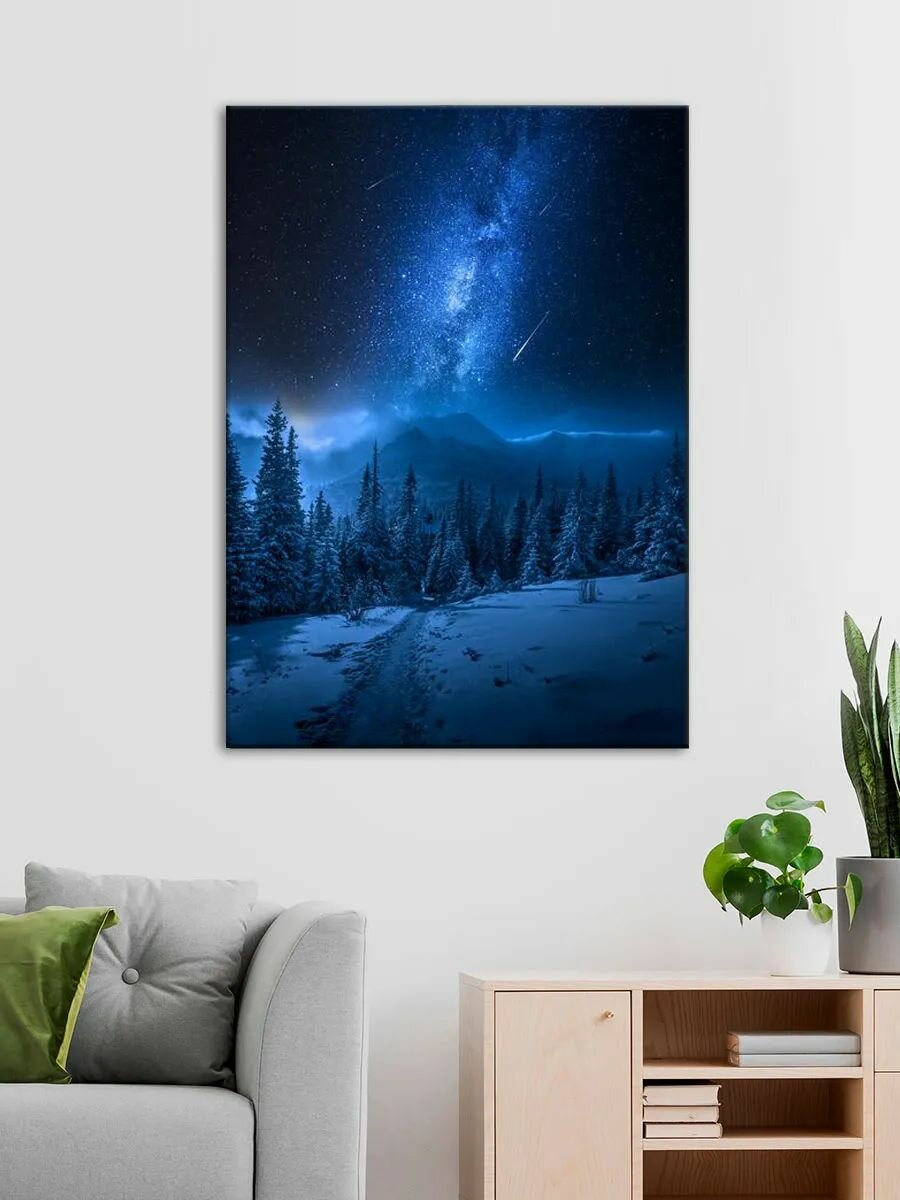 Картина на стену "Зимний пейзаж", 50х70 см