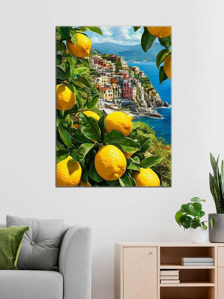 Картина на стену "Лимоны", 50х70 см