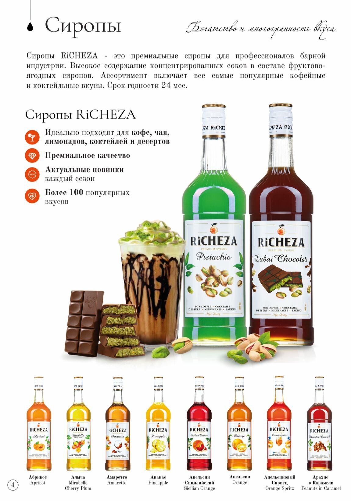 Сироп RICHEZA Дыня 1л — фото 1