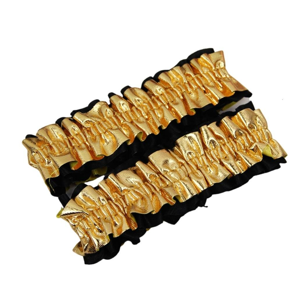Манжеты для рубашки, золото на черном
