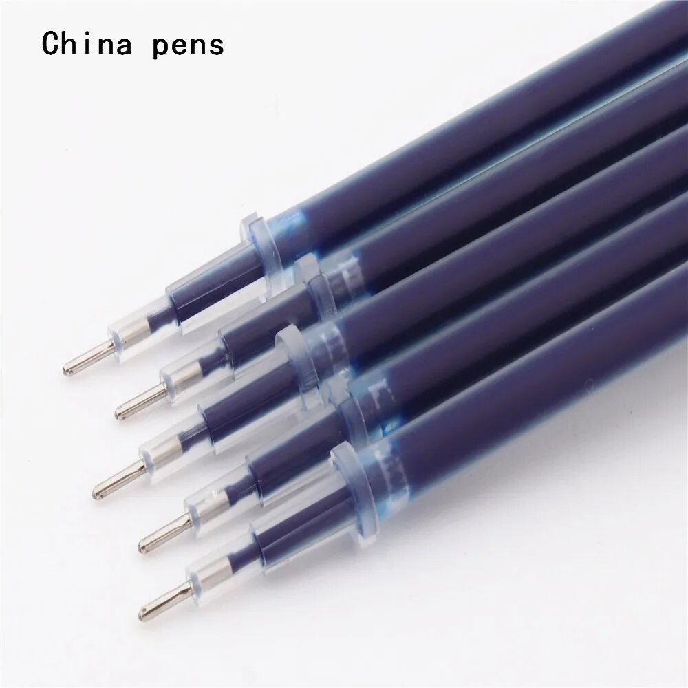 Картриджи для гелевой ручки You Ping с тонким наконечником черные, синие, красные